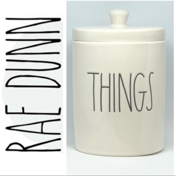 Rae Dunn | Bath | Rae Dunn Things Container Wlid | Poshmark